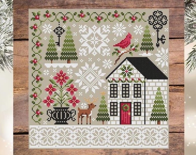 Christmas Manor | Shannon Christine Designs | Cross Stitch Pattern - Etsy