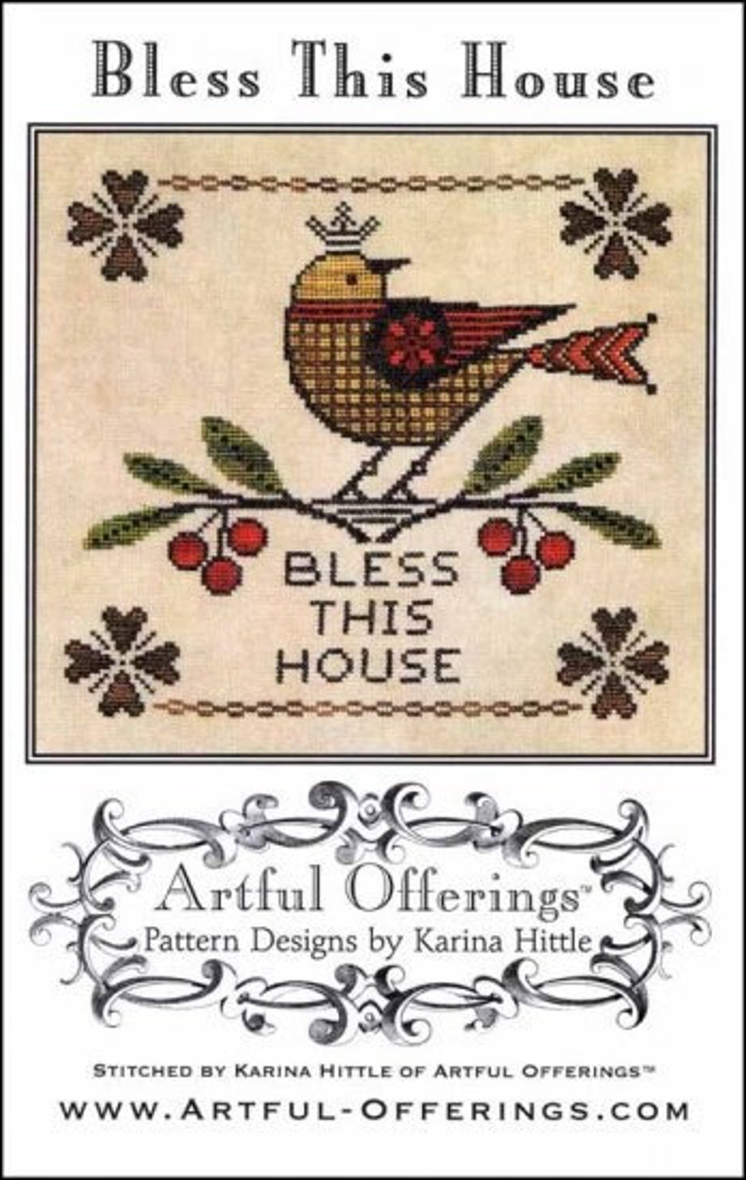 Bless This House | Artful Offerings | Cross Stitch Chart - Etsy
