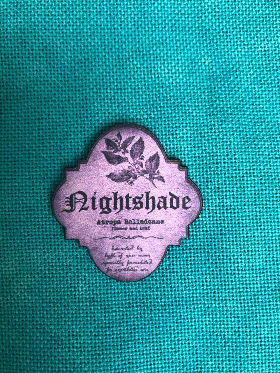 Nightshade-magical Apothecary | Wooden Needle Minder | Cover Minder - Etsy