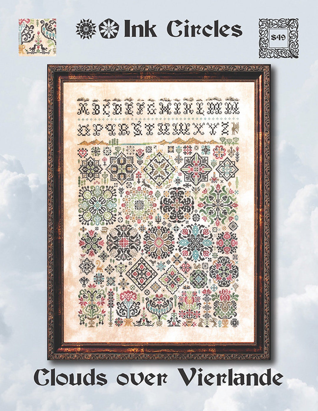 Clouds Over Vierlande Ink Circles Cross Stitch Pattern - Etsy