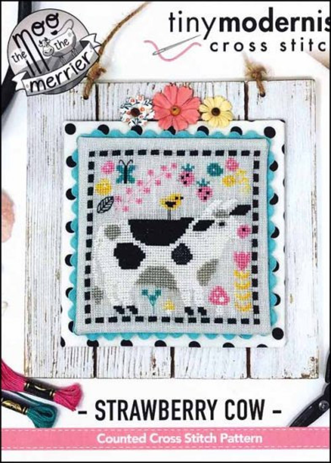 Strawberry Cow Cross Stitch Chart by Tiny Modernist/the Moo the Merrier ...