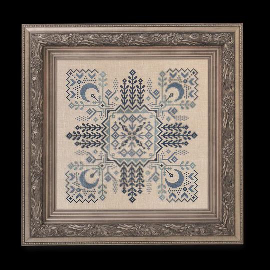 Blue Corn | Ink Circles | Cross Stitch Pattern - Etsy