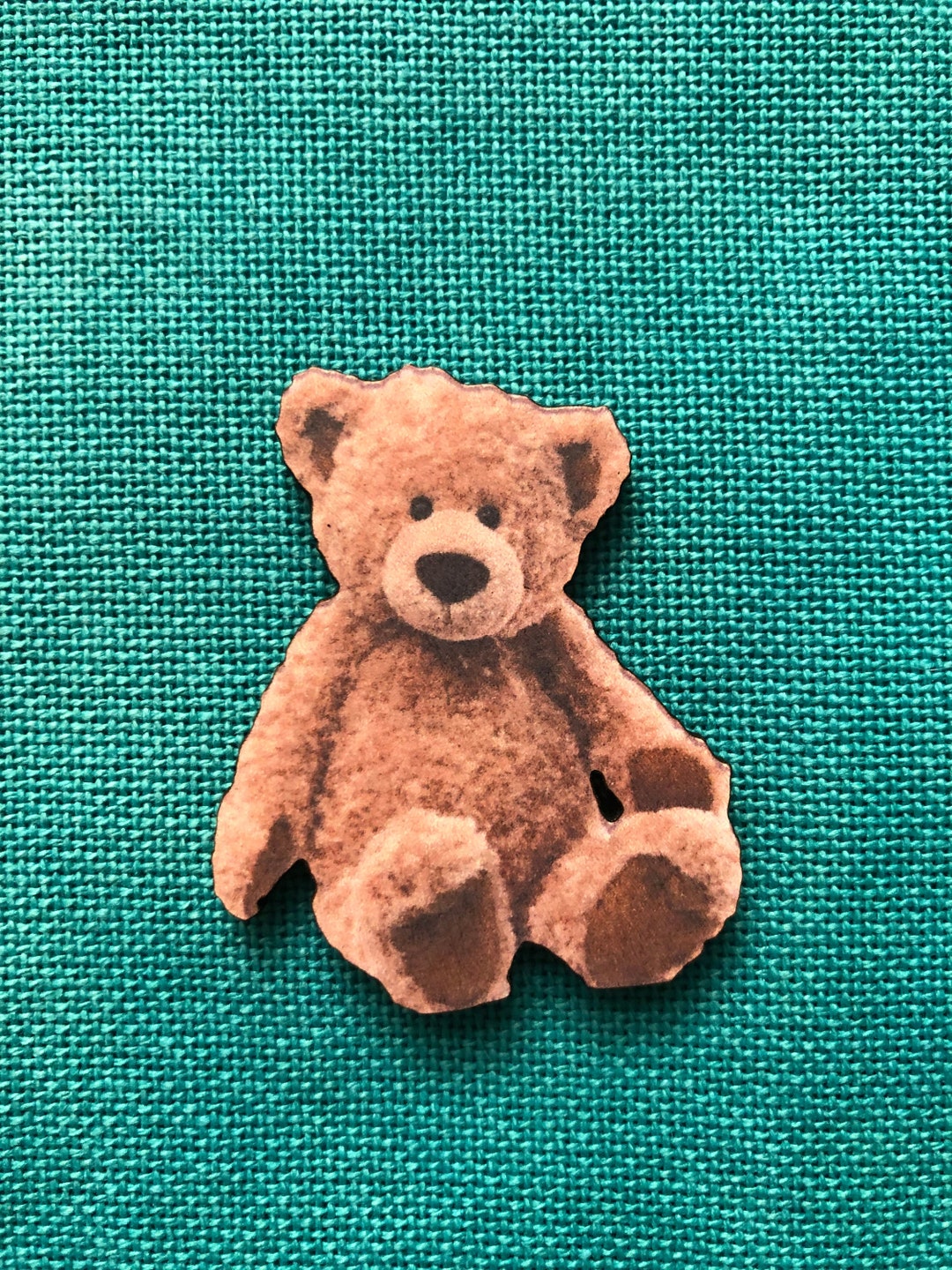 Teddy | Wooden Needle Minder | Cover Minder - Etsy