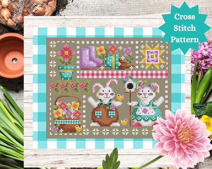 Spring Tier Erin Elizabeth Cross Stitch Chart - Etsy