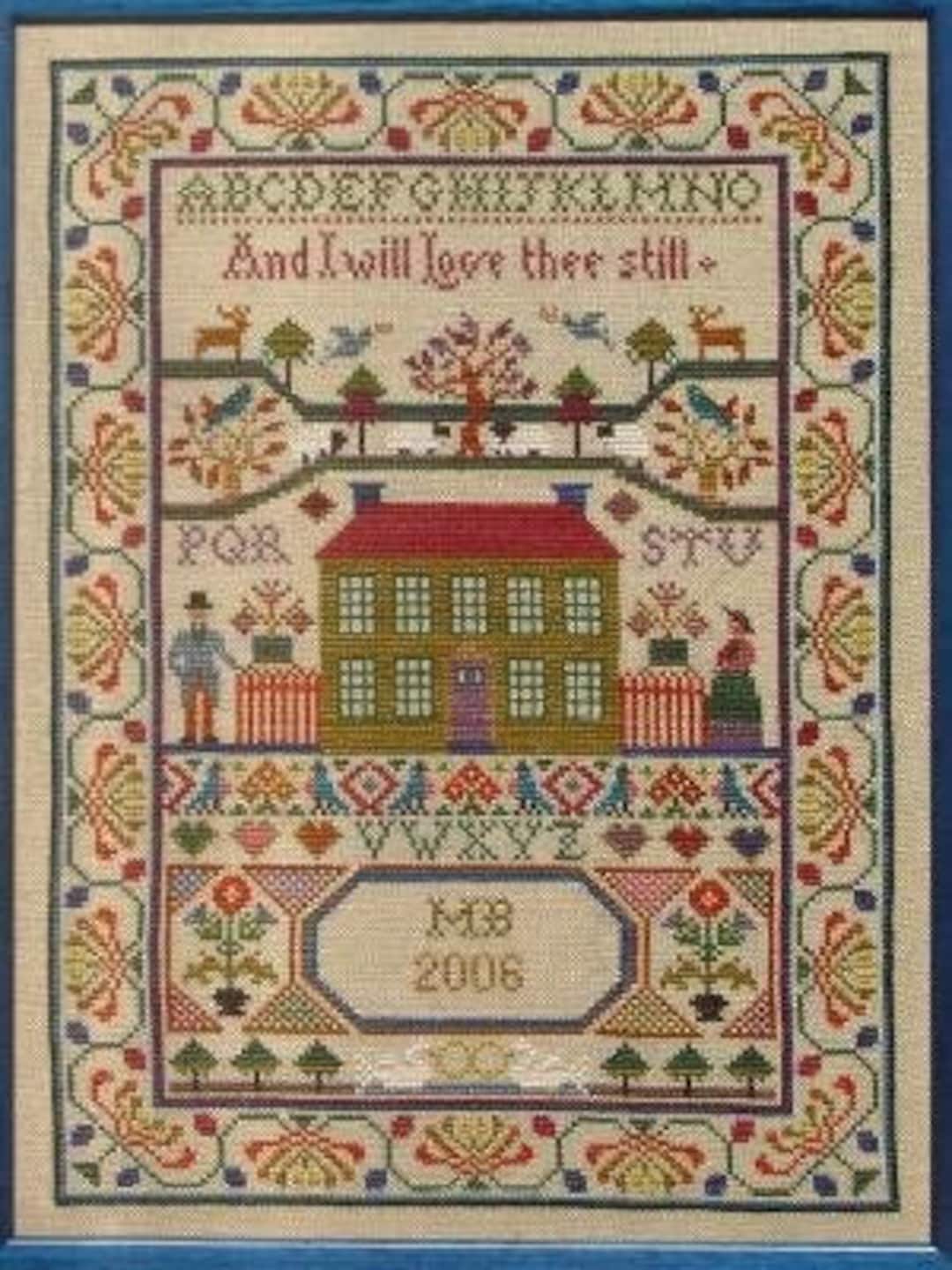 Scottish Love Smpler Moira Blackburn Cross Stitch Chart - Etsy
