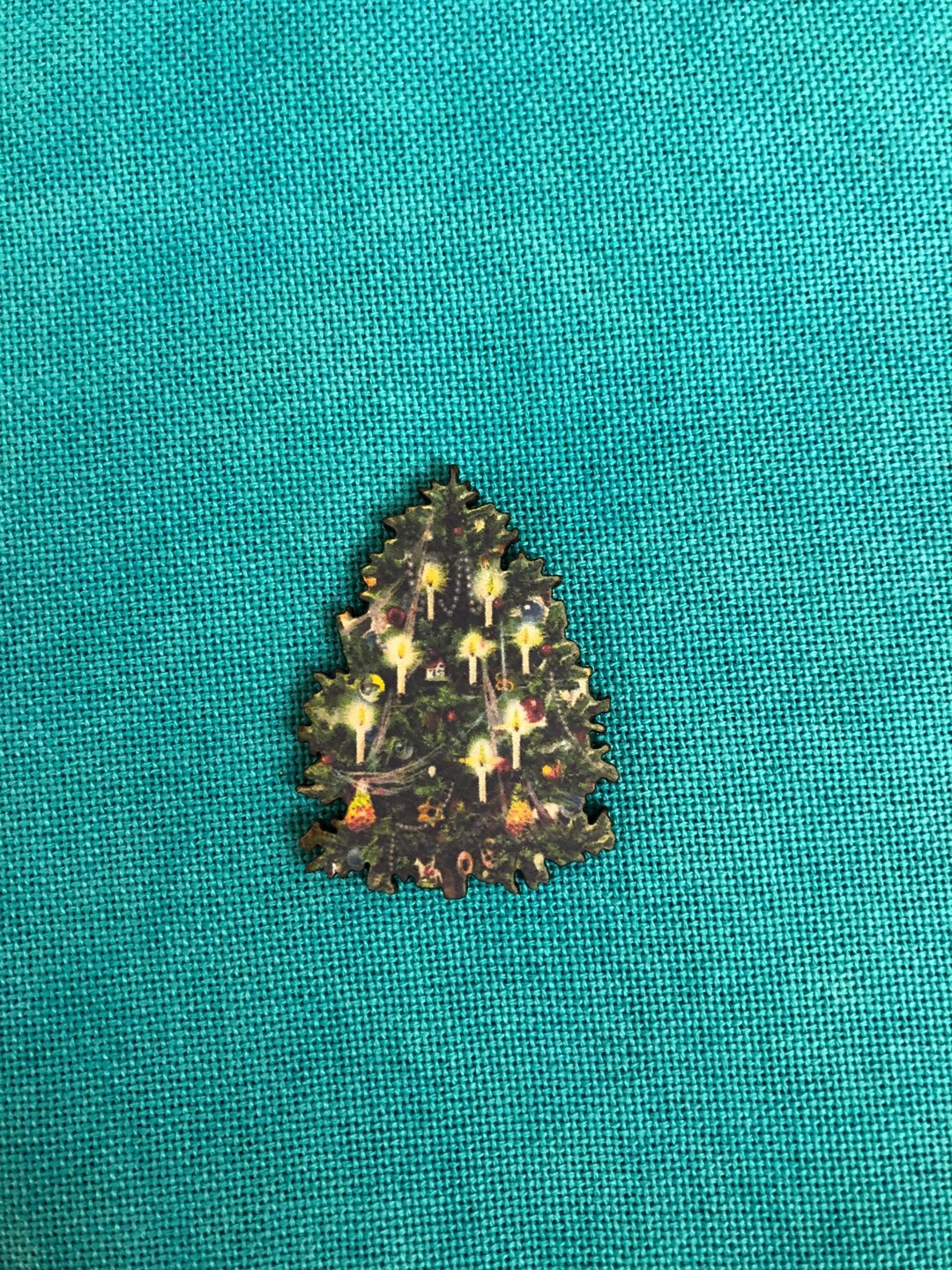 Victorian Christmas Tree | Wooden Needle Minder | Cover Minder - Etsy