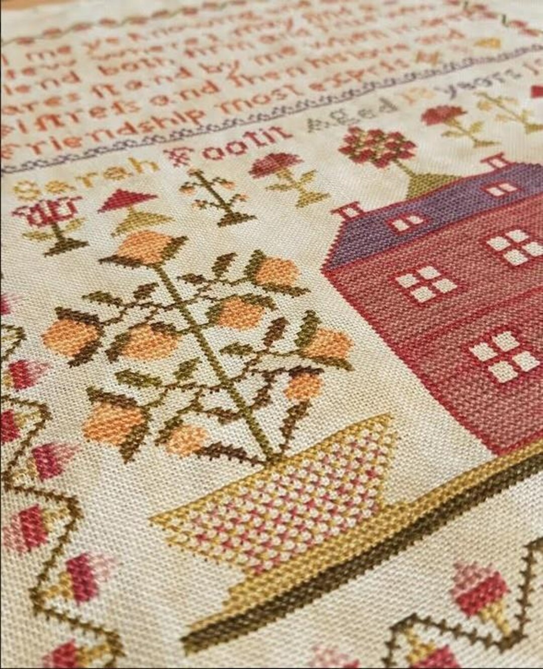 Sarah Footit 1821 | Crows Feet Stitching | Cross Stitch Pattern - Etsy
