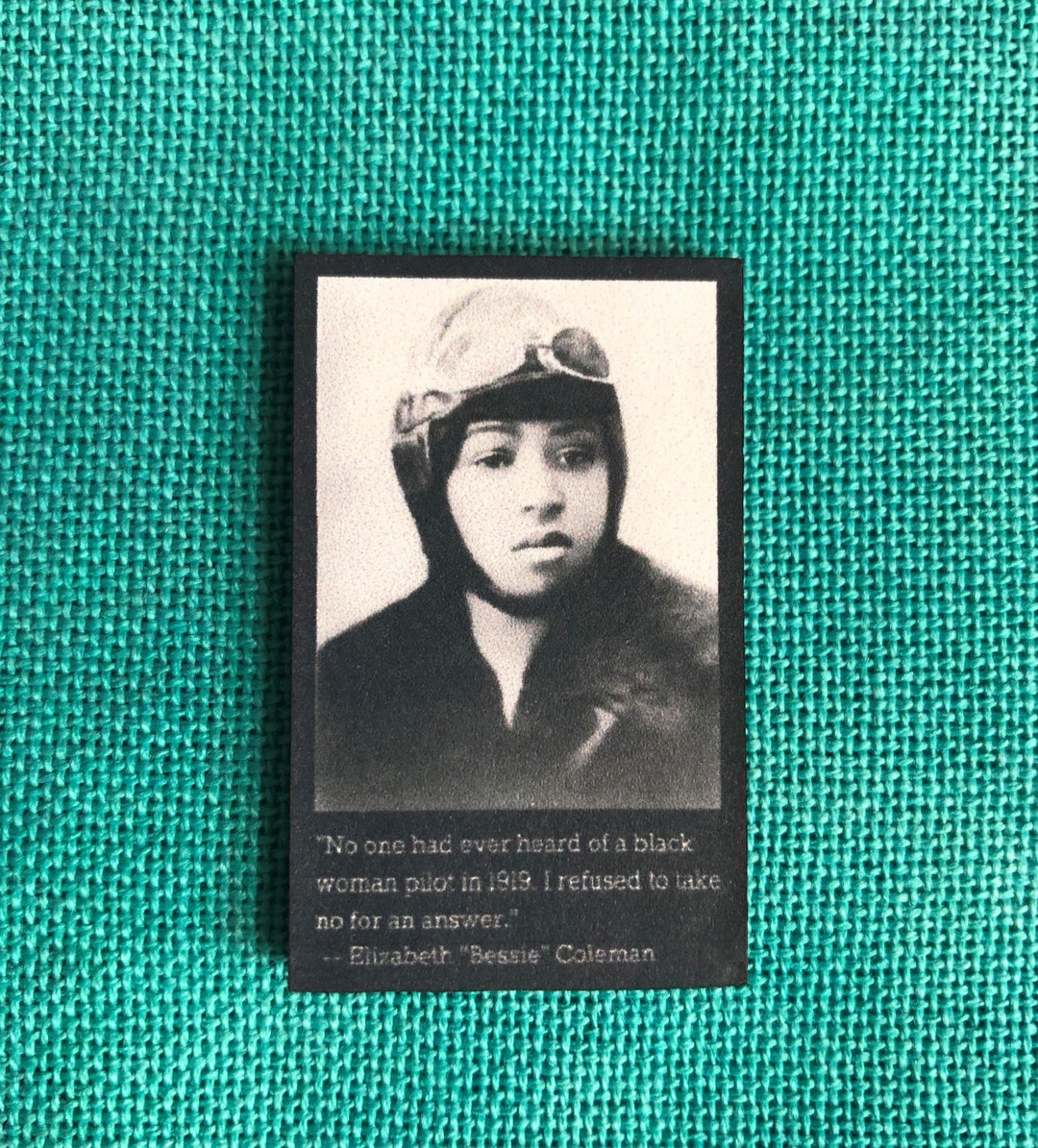 Bessie Coleman | Wood Needle Minder | Cover Minder - Etsy