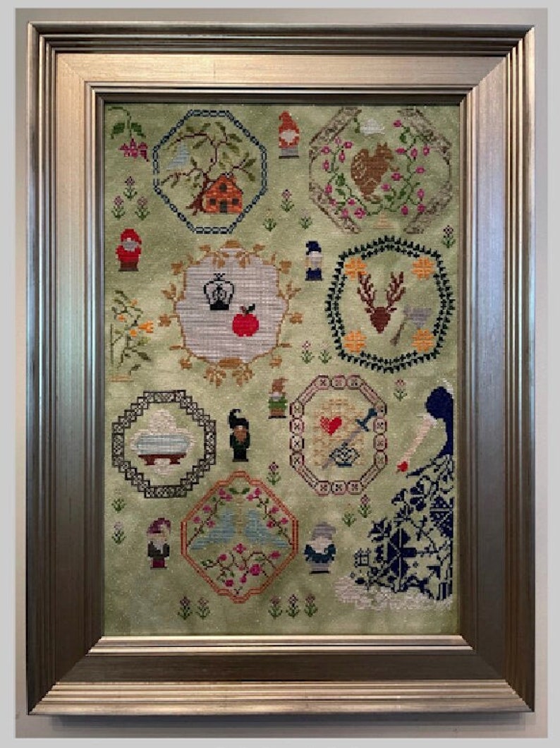 Snow White Quaker Aurytm Cross Stitch Chart | Etsy