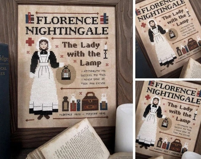 Florence Nightingale the Lady With the Lamp the Little Stitcher Cross ...