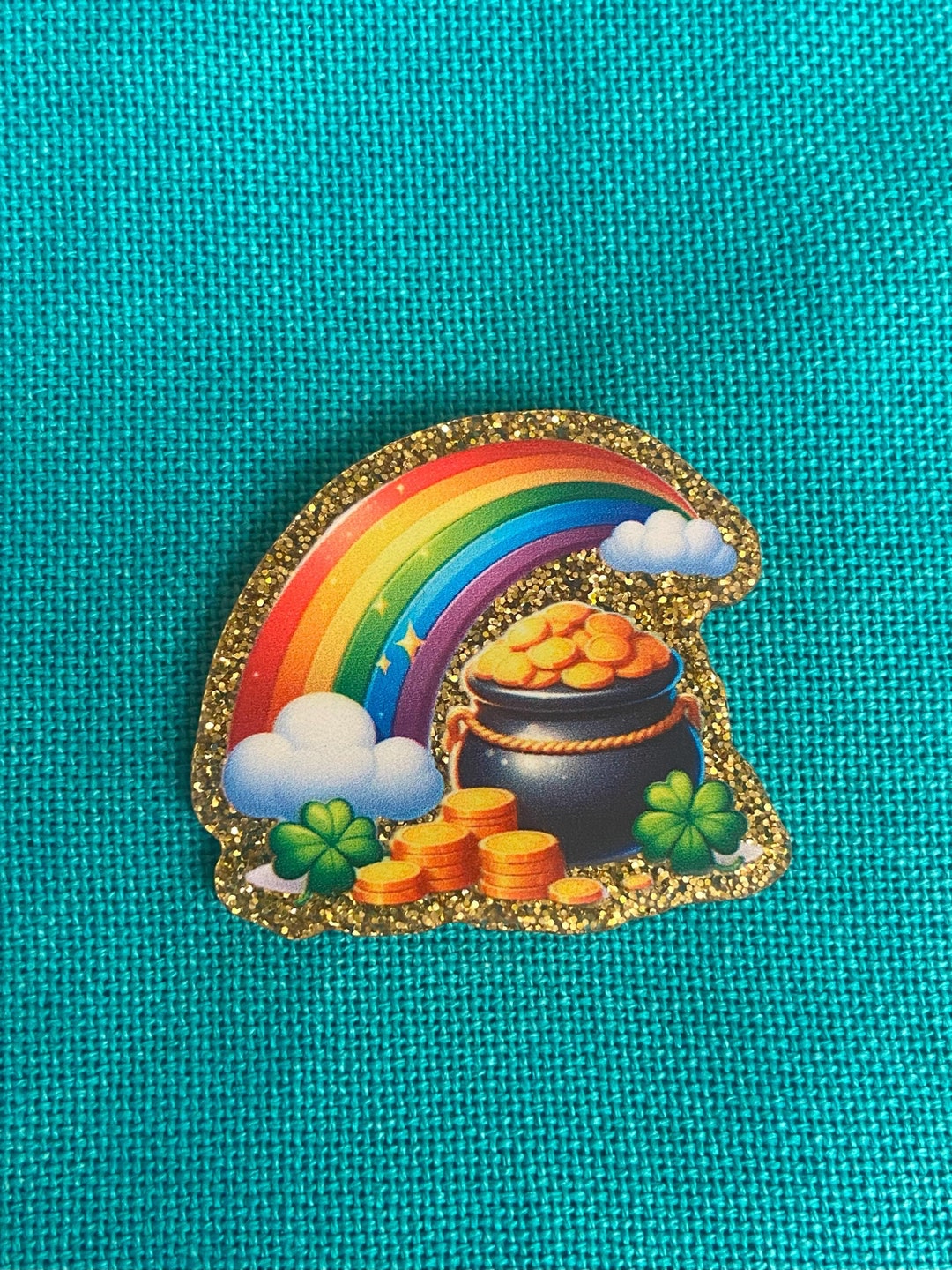 Shimmer Pot of Gold | Needle Minder | Cover Minder - Etsy