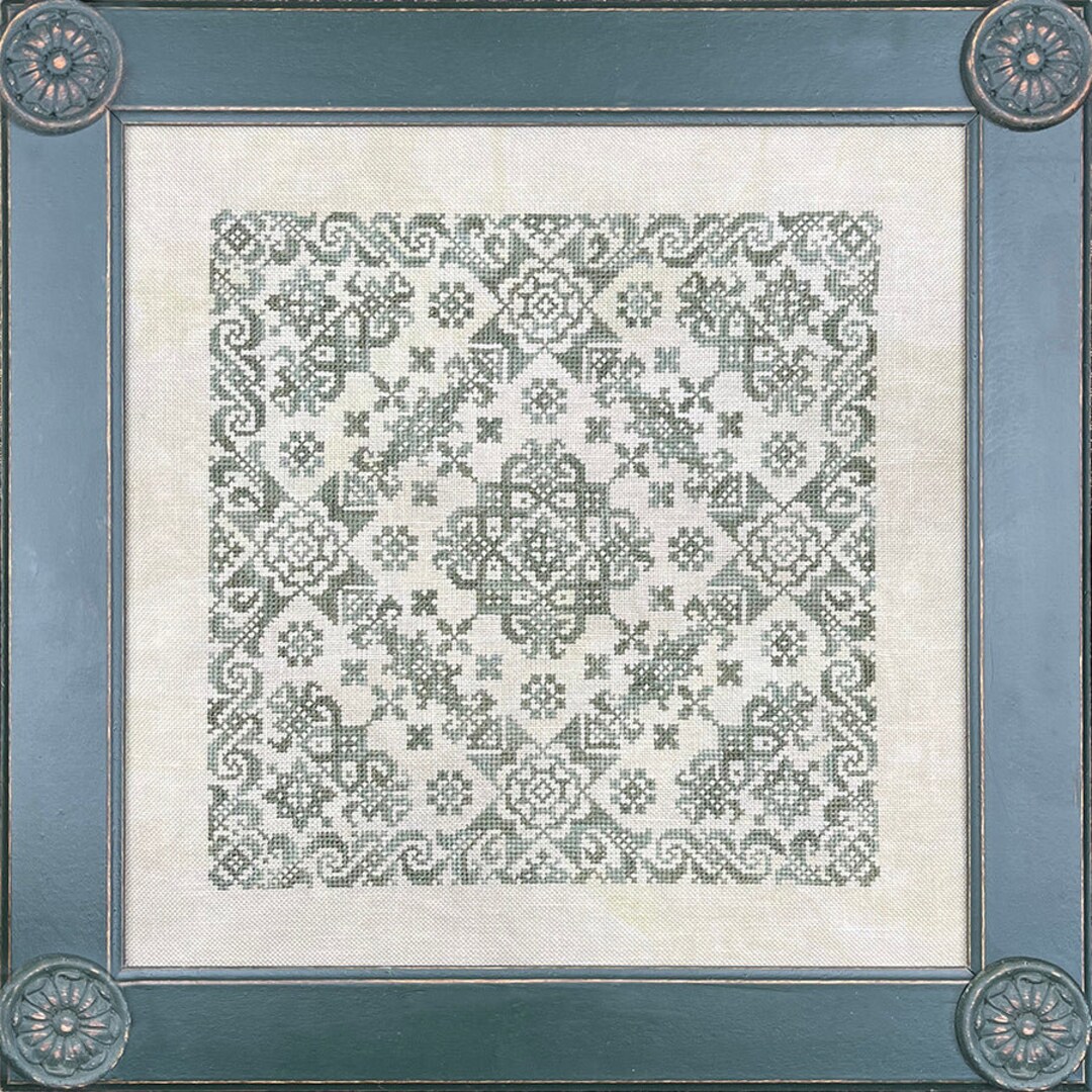 Sumatran Lace Ink Circles Cross Stitch Pattern - Etsy