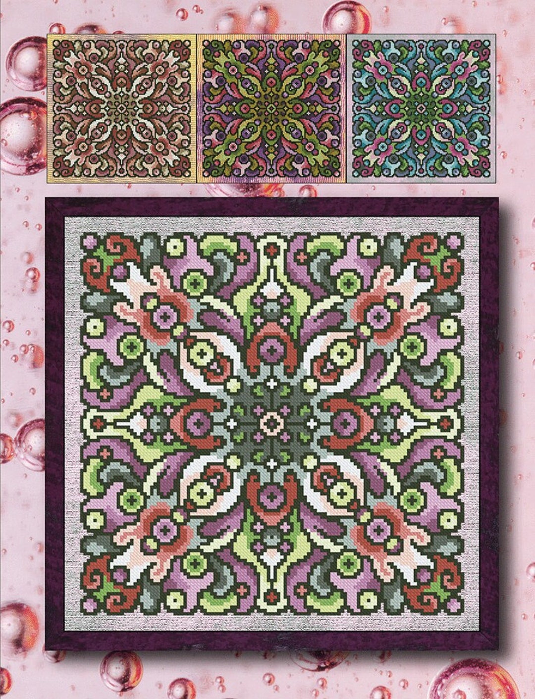 Bubbles | Ink Circles | Cross Stitch Chart - Etsy