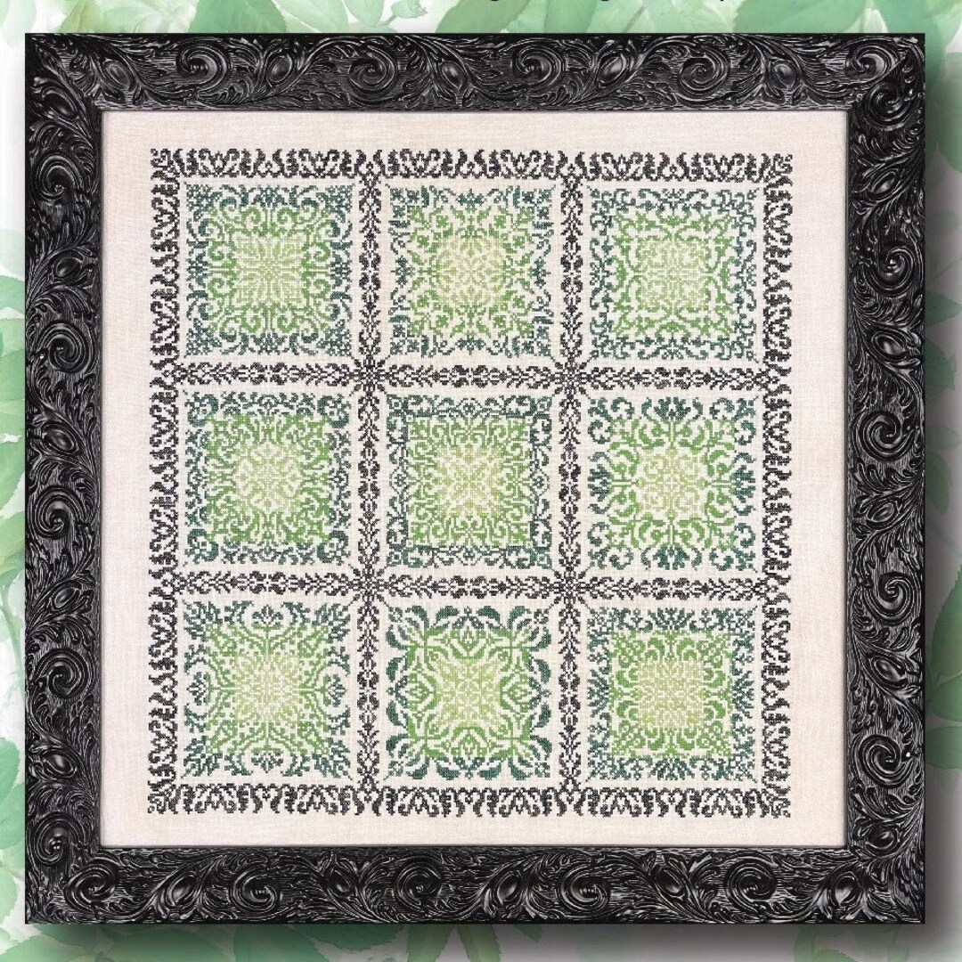 Jolly Green | Ink Circles | Cross Stitch Pattern - Etsy