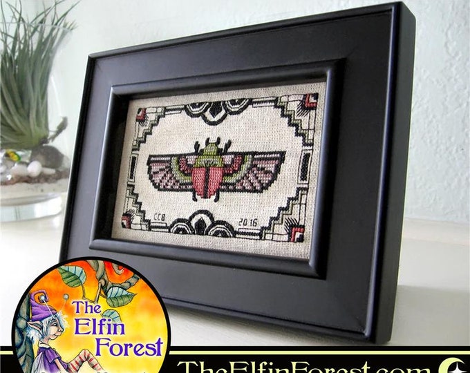 Majestic Scarab | the Elfin Forest | Cross Stitch Pattern - Etsy