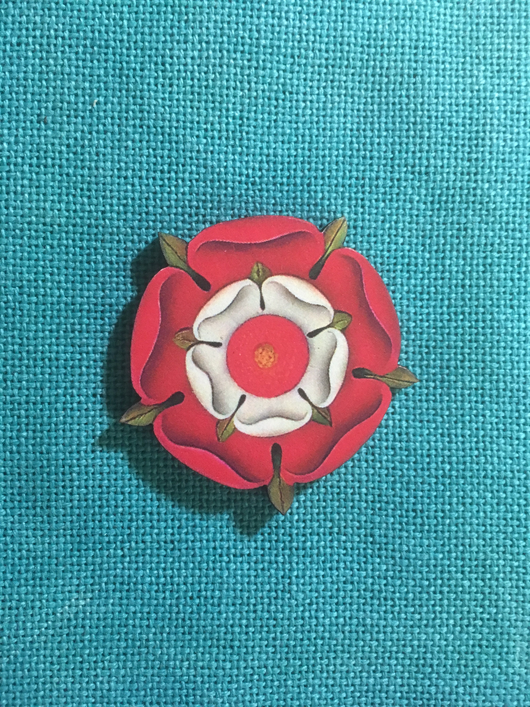 2.5 yards Ramm Fabric, Tudor Rose print, vintage cotton, English ...