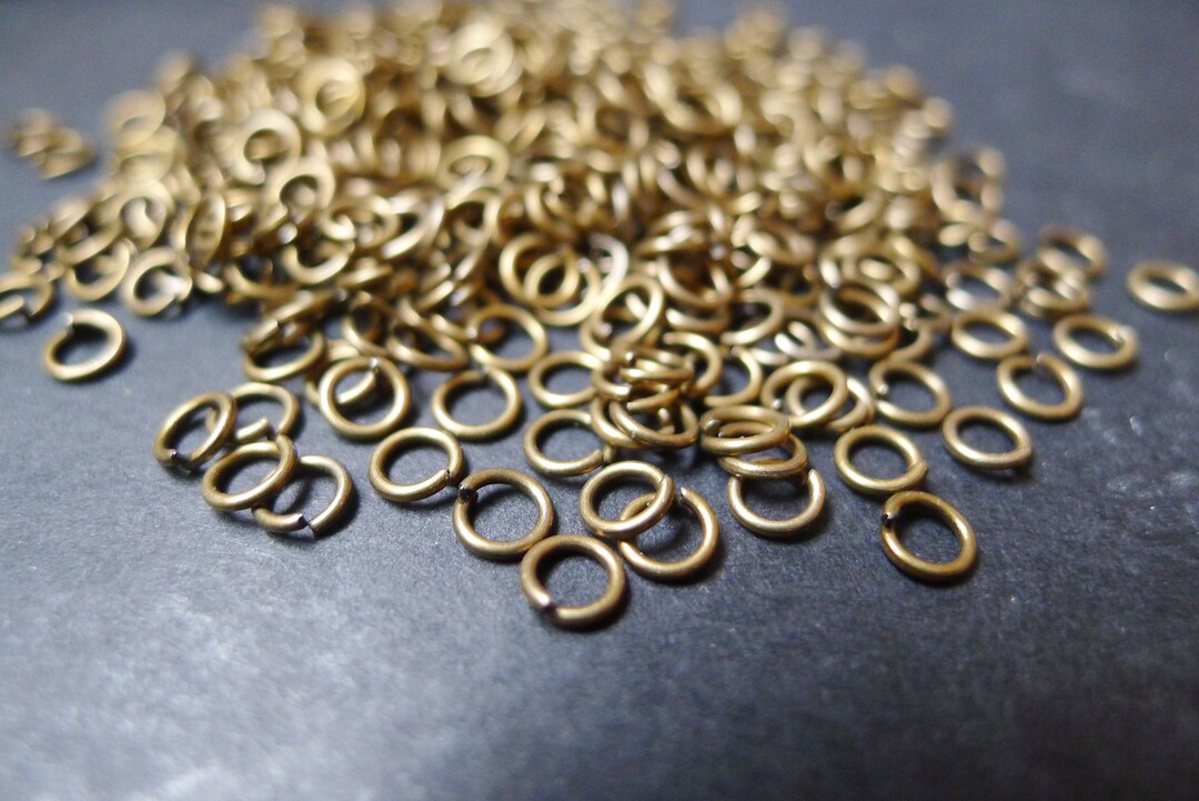 200 Bronze Round Jump Rings, Open Jump Rings for Jewelry Making, Split ...