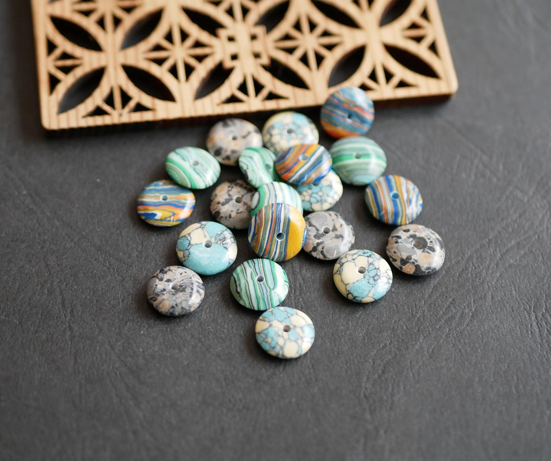 Assortment of Colored Granite Beads, 3x14mm. Natural Stones for Jewelry ...