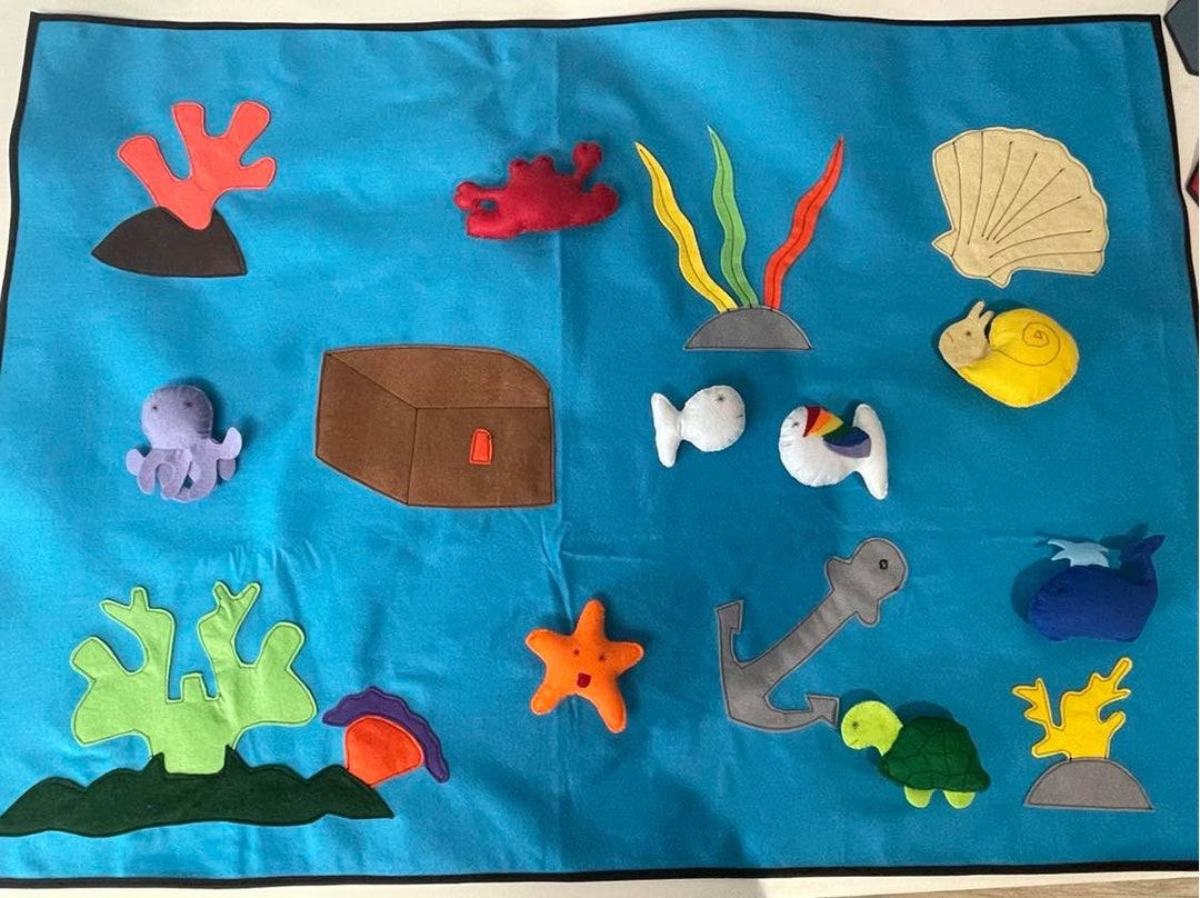 Little White Fish Carpet and Characters Tell Story - Etsy