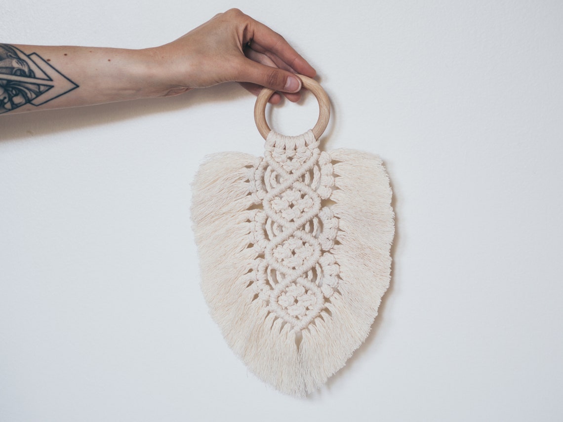 DIY Makramee Anleitung Feder-Blatt | pdf-Anleitung Schritt-für-Schritt ...