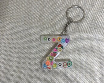 Letter Z Keychain - Etsy