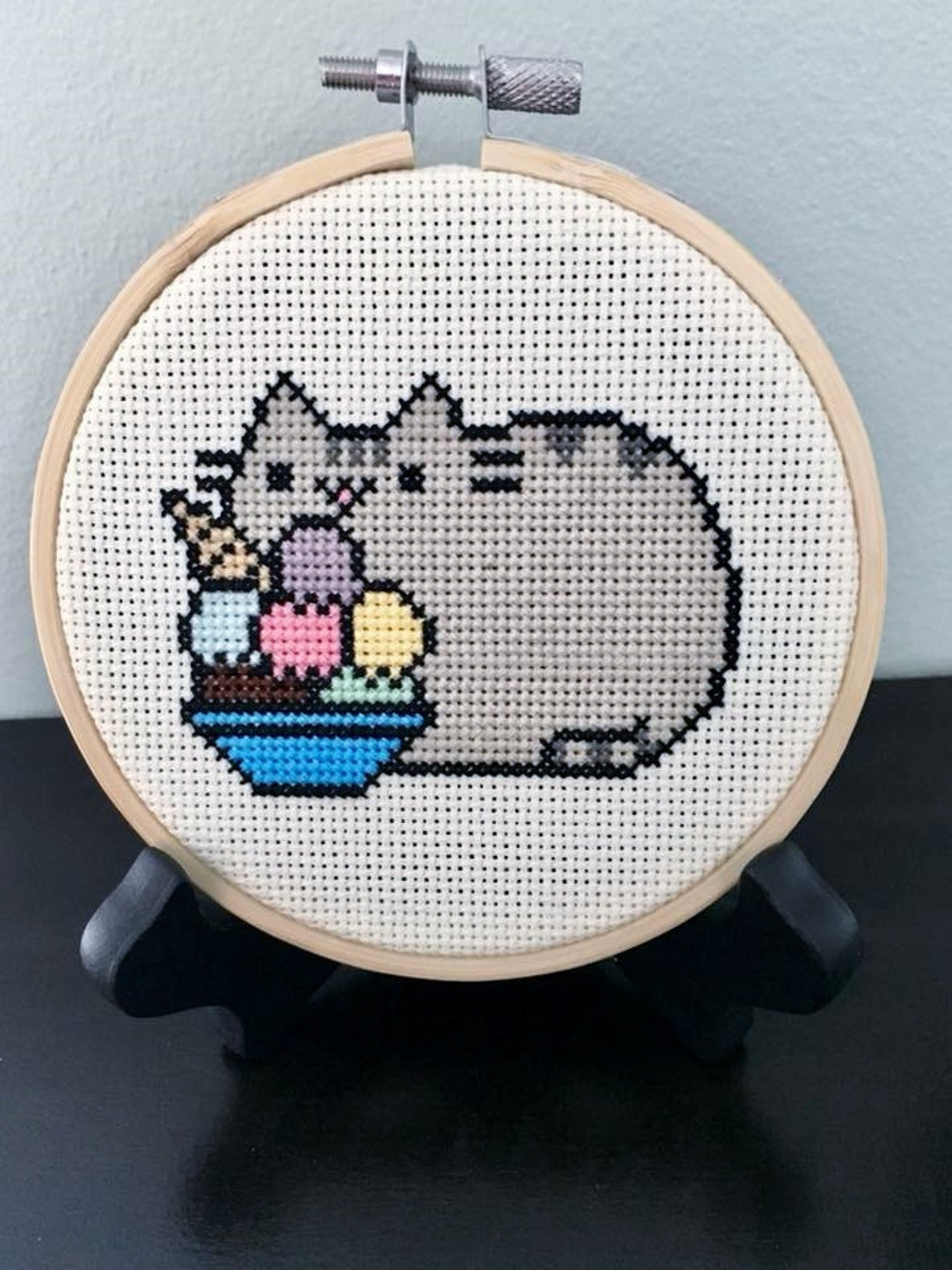 Ice Cream Pusheen Cross Stitch - Etsy