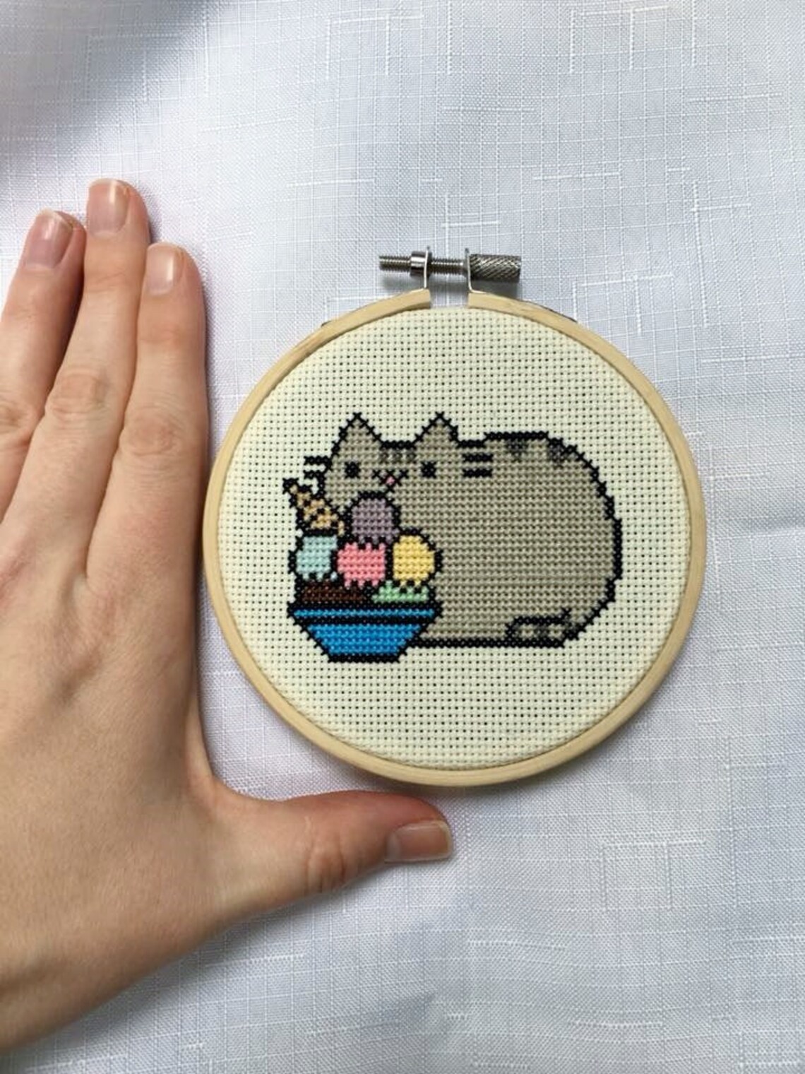 Ice Cream Pusheen Cross Stitch - Etsy