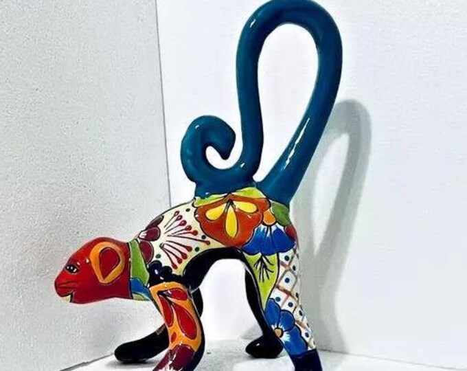 Mexican Talavera Monkey Figure Animal Pottery Folk Art - Etsy