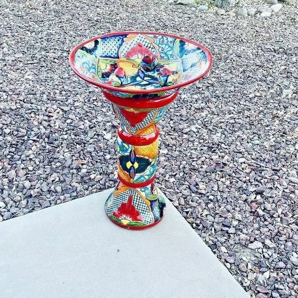 Pottery Bird Bath - Etsy