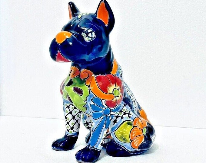 Mexican Pottery Talavera Dog Boxer Bulldog Figure - Etsy