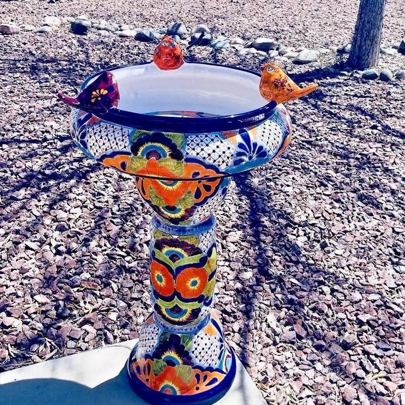 Pottery Bird Bath - Etsy
