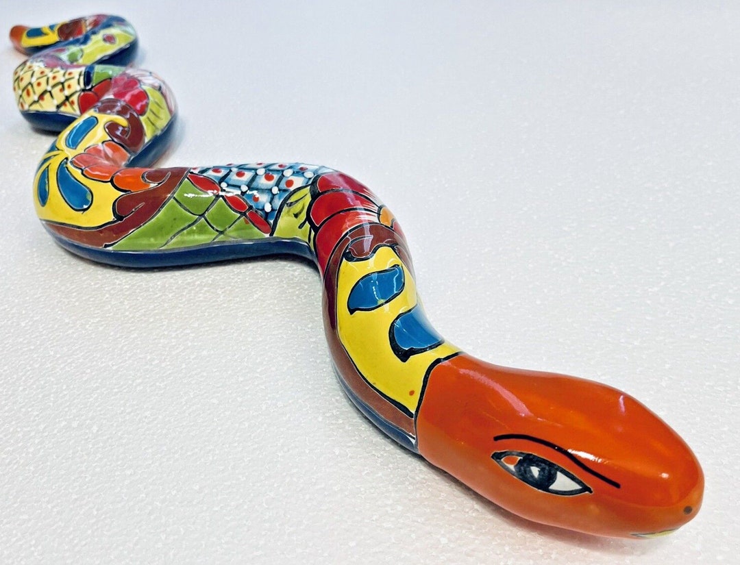 Talavera Snake 33 Extra Long Mexican Pottery Garden Art - Etsy