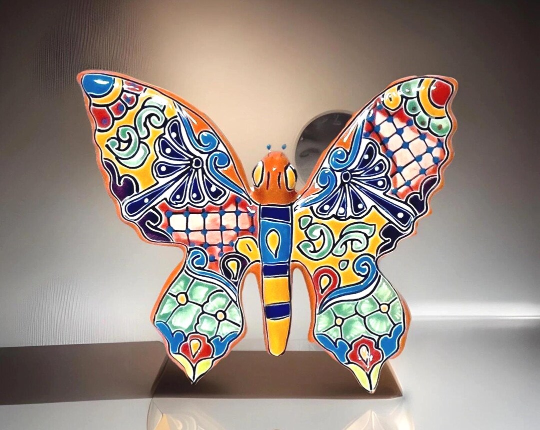 Talavera Butterfly EXTRA LARGE 15" X 13" Mexican Pottery Figure Wall ...