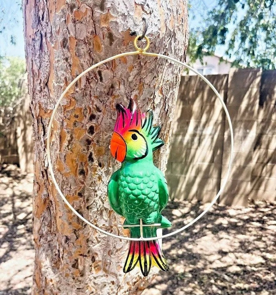 Bird Cockatoo Hanging Perch 10 Art Mexican Pottery Ceramic Tropical ...