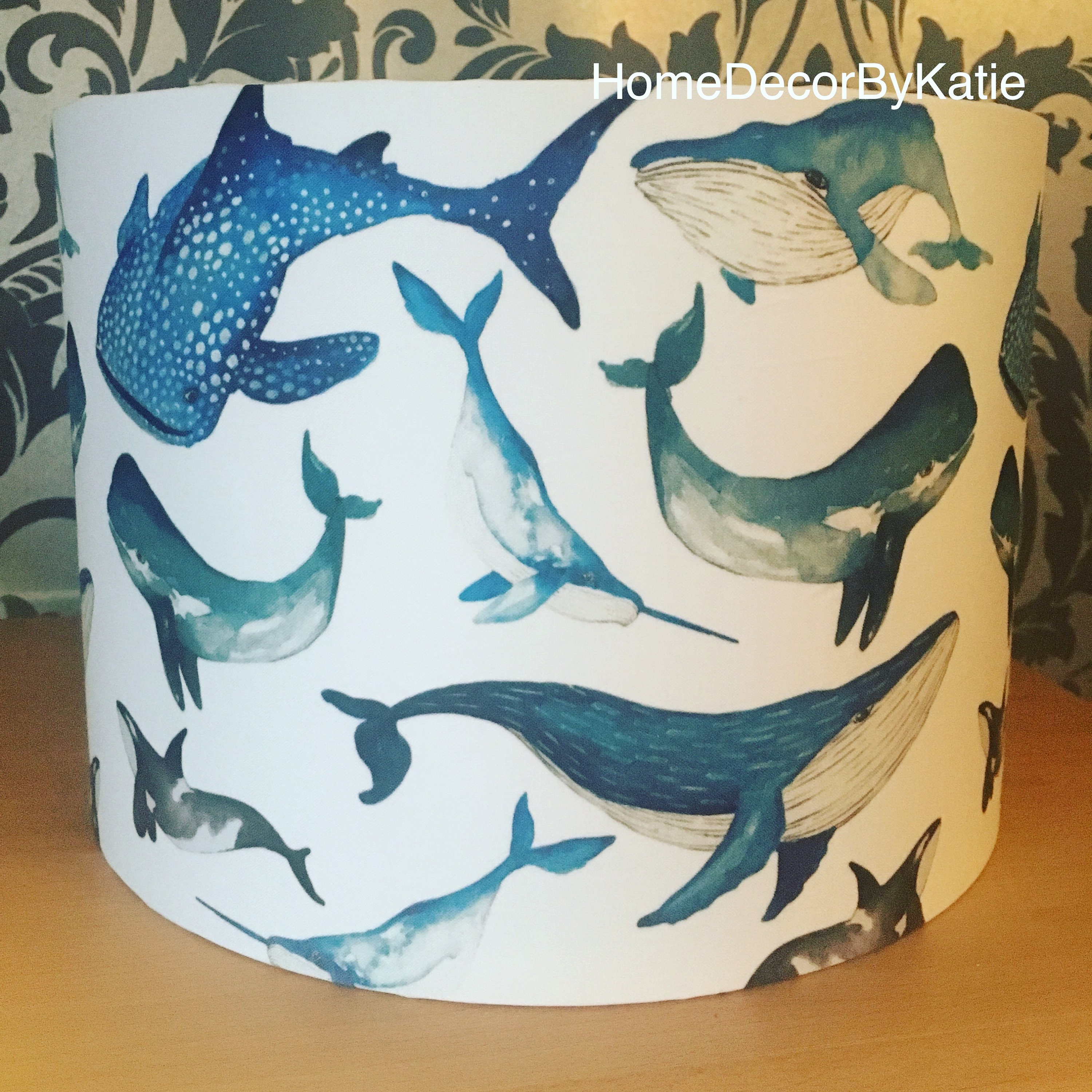 Nautical Lamp shade whale shark home decor ocean lampshade | Etsy