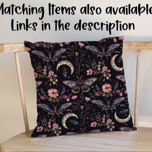 Celestial Moth Lamp Shade Floral Lamp Home Decor Witch Gothic Lampshade ...