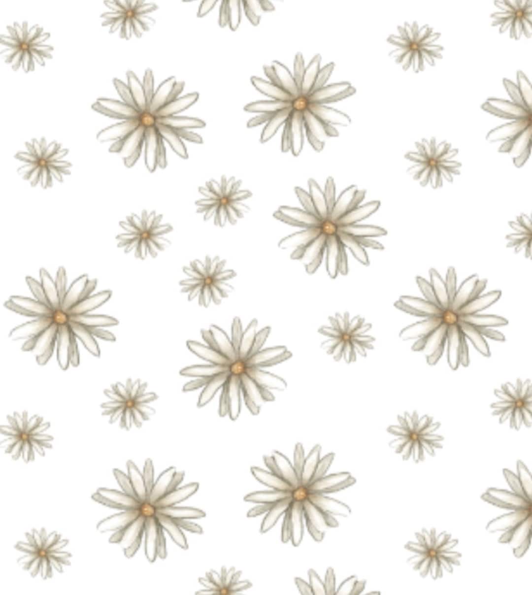 Ditsy Floral Lamp Shade White Daisy Lamp Home Decor Tropical - Etsy