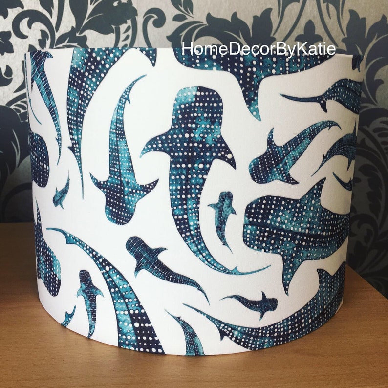 Nautical Lamp Shade Whale Shark Home Decor Ocean Lampshade - Etsy