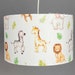 Safari Lamp Shade Elephant Giraffe Home Decor Ocean Lampshade Table ...