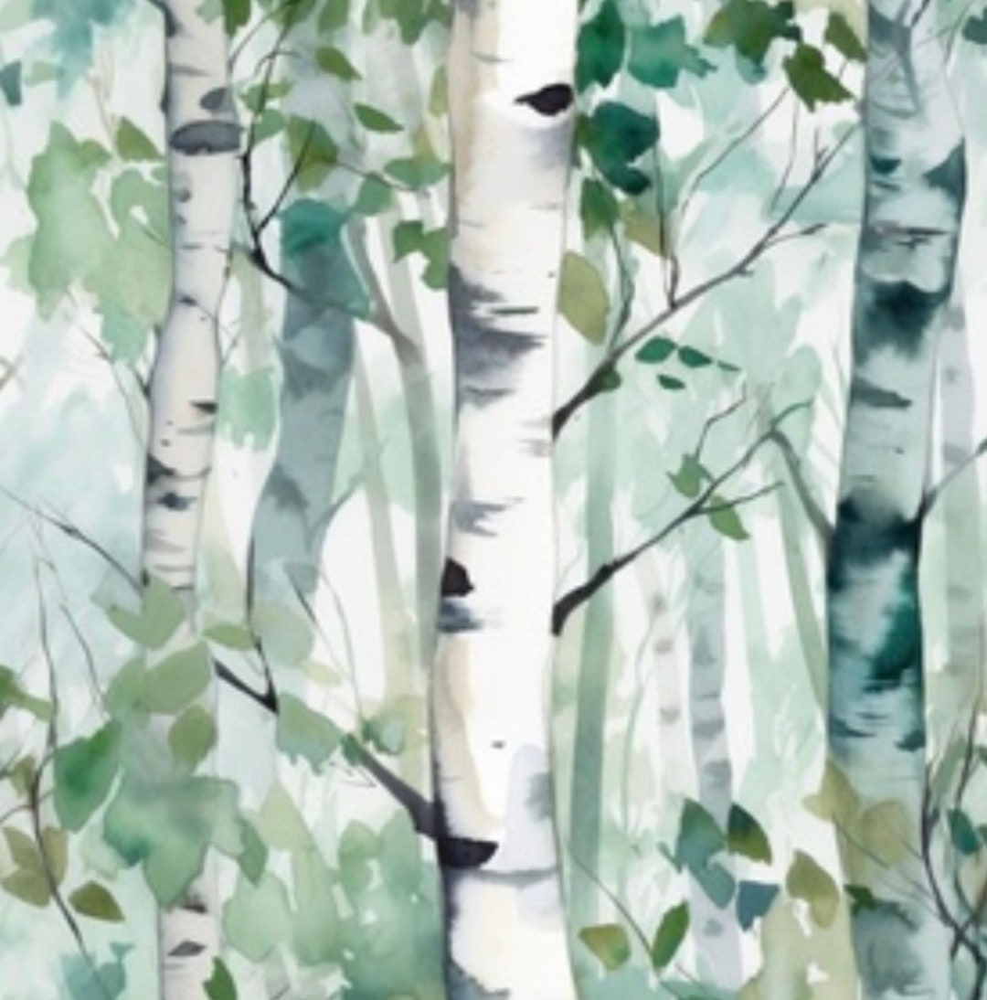 Birch Tree Lamp Shade Woodland Tree Home Decor Forest Lampshade Table ...