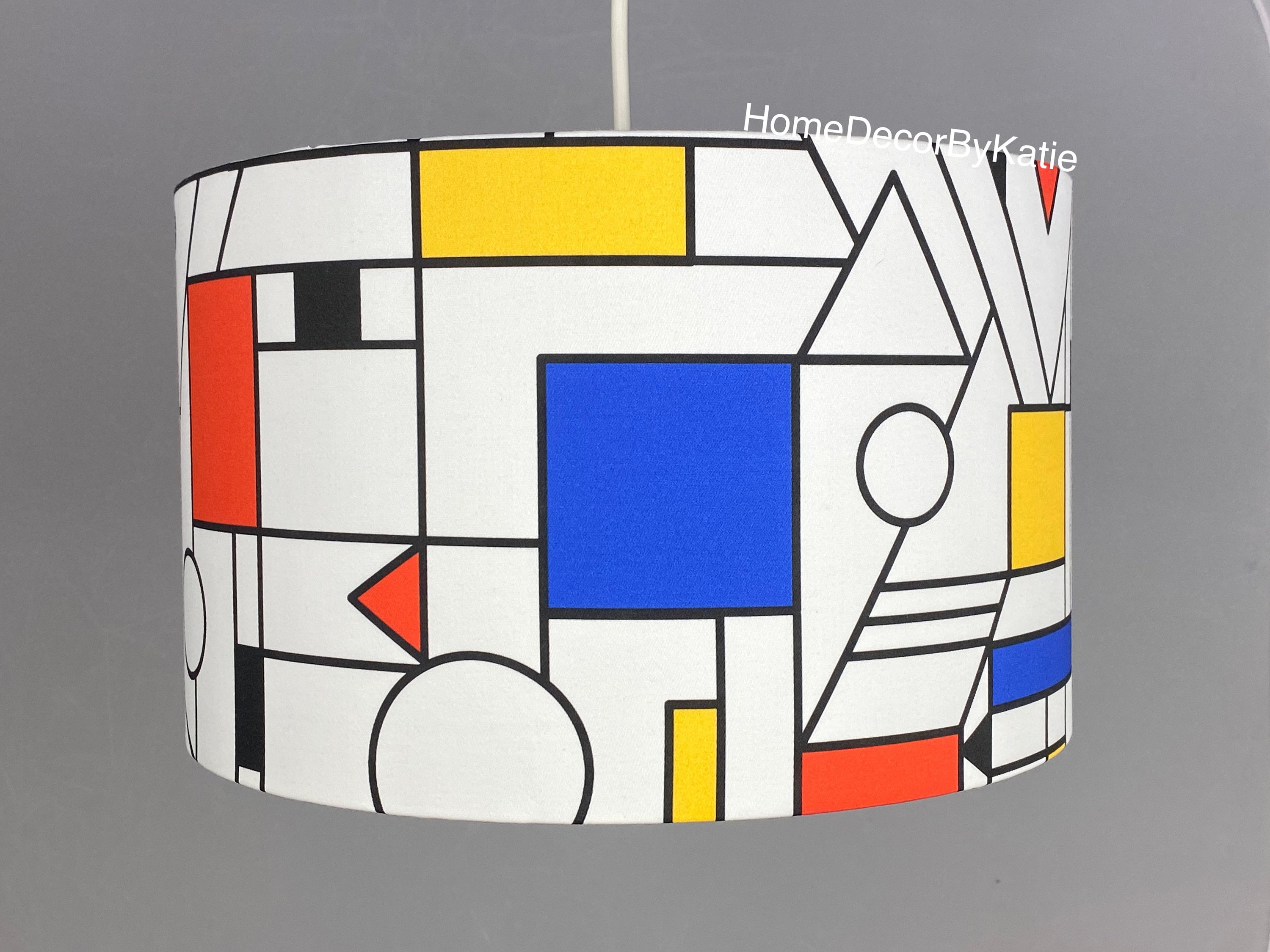 Bauhaus Mies-mondrian Lamp Shade Summer Lamp Home Decor Swan Lampshade ...