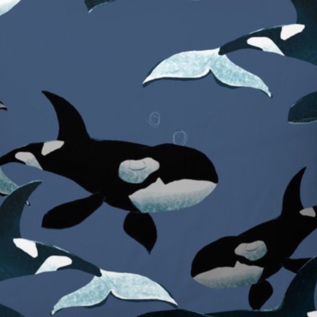 Nautical Lamp Shade Orca Whale Home Decor Ocean Lampshade - Etsy