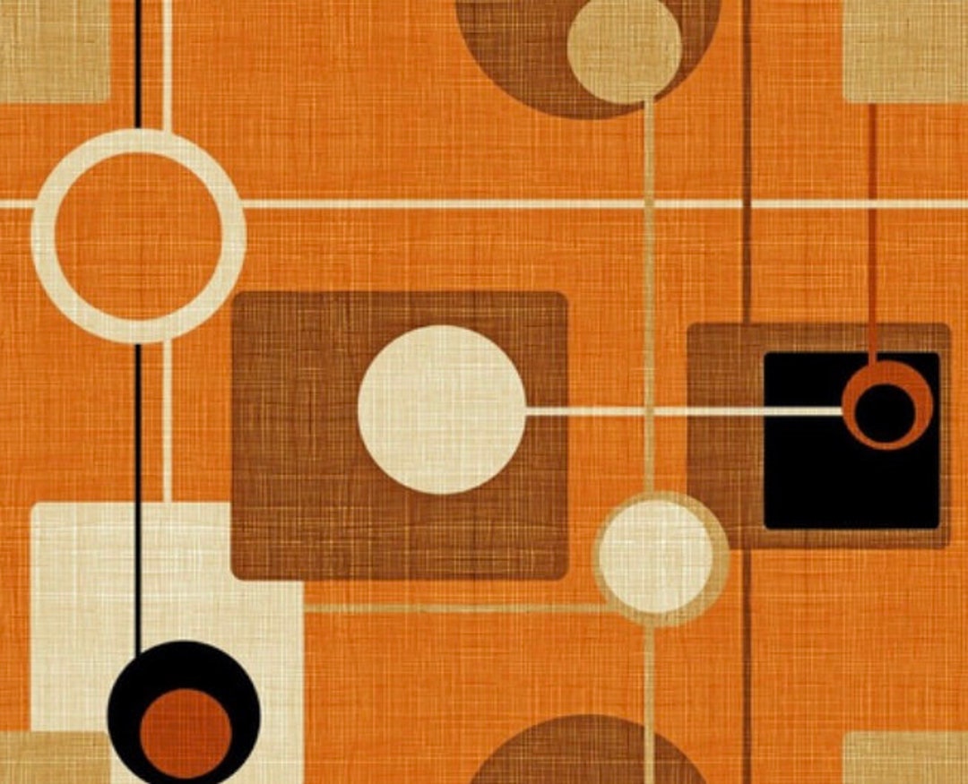 Mustard Mid Century Abstract Lamp Shade Grey Lamp Home Decor Yellow ...