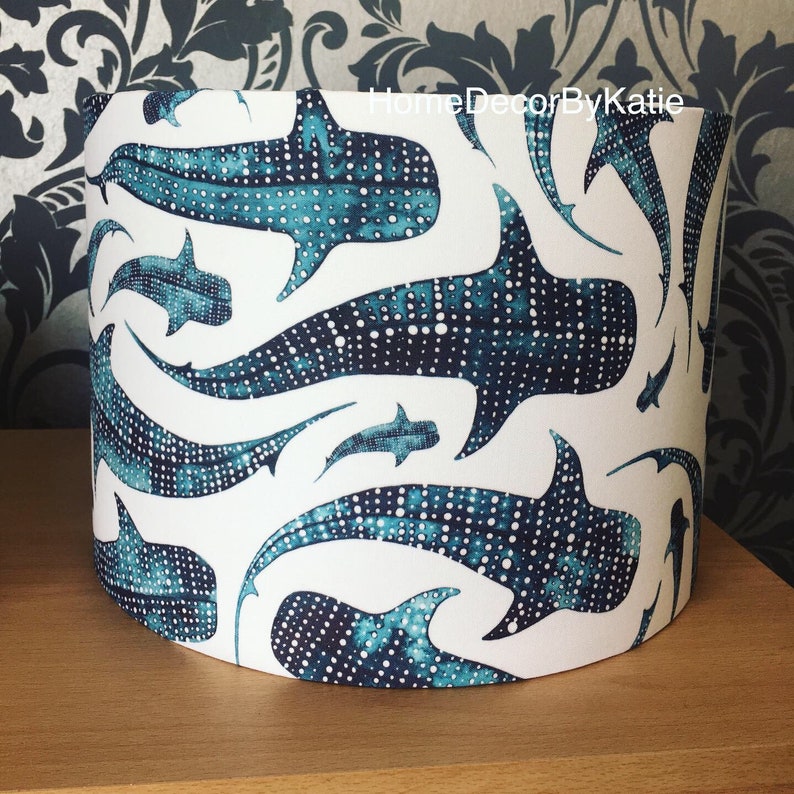 Nautical Lamp Shade Whale Shark Home Decor Ocean Lampshade - Etsy