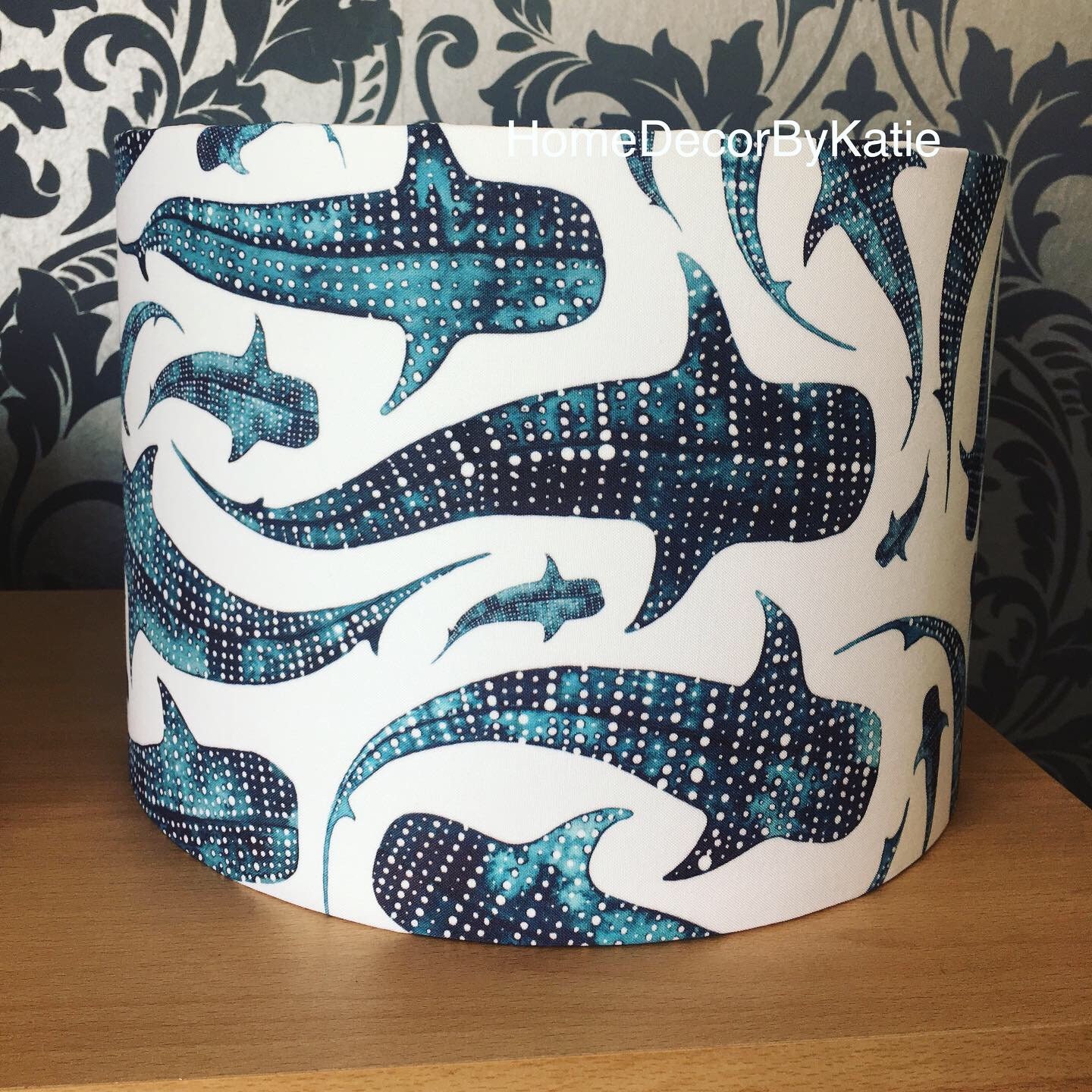 Nautical Lamp Shade Whale Shark Home Decor Ocean Lampshade Table Lamp ...