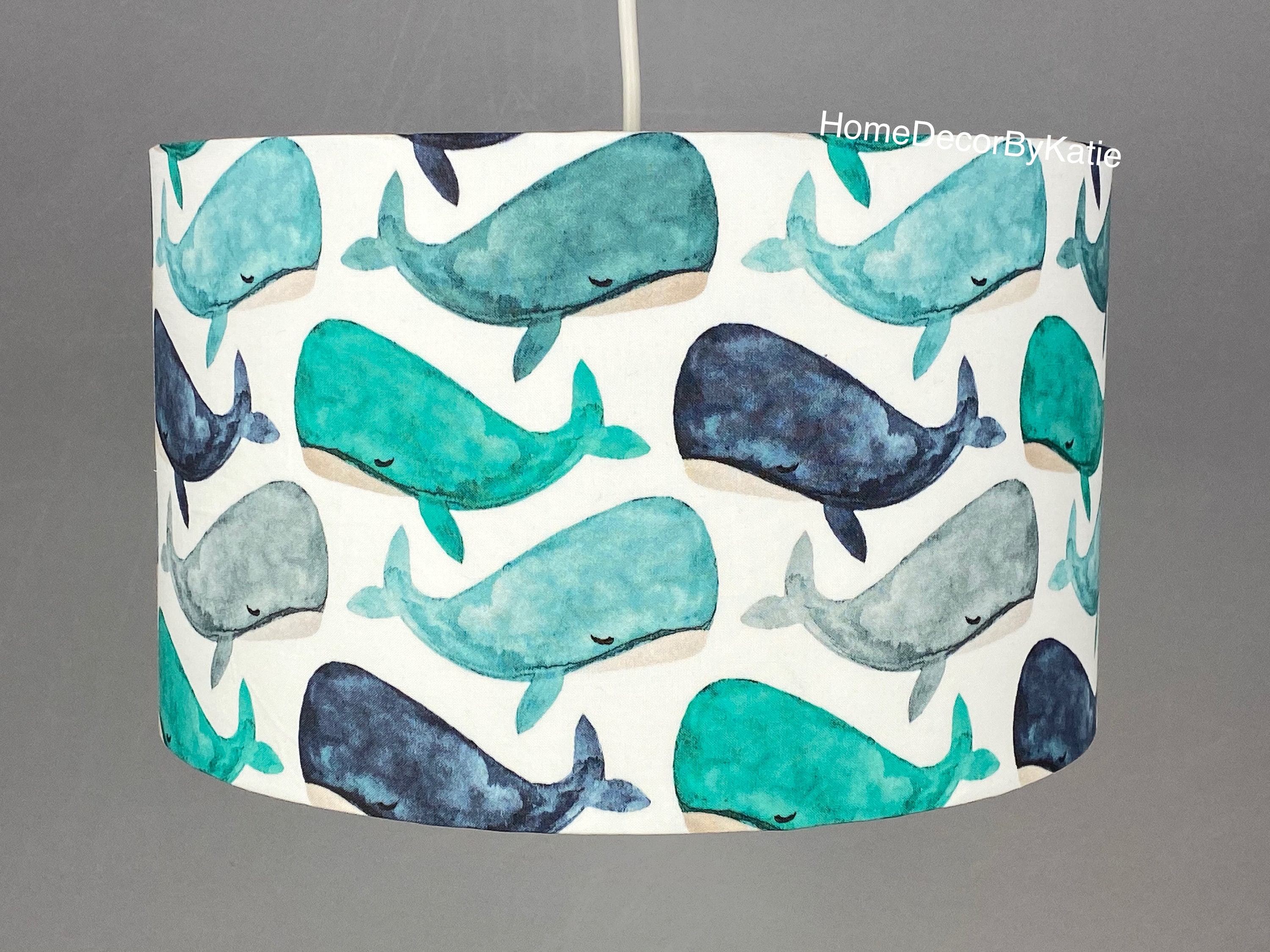 Nautical Lamp Shade Whale Home Decor Ocean Lampshade Table - Etsy UK
