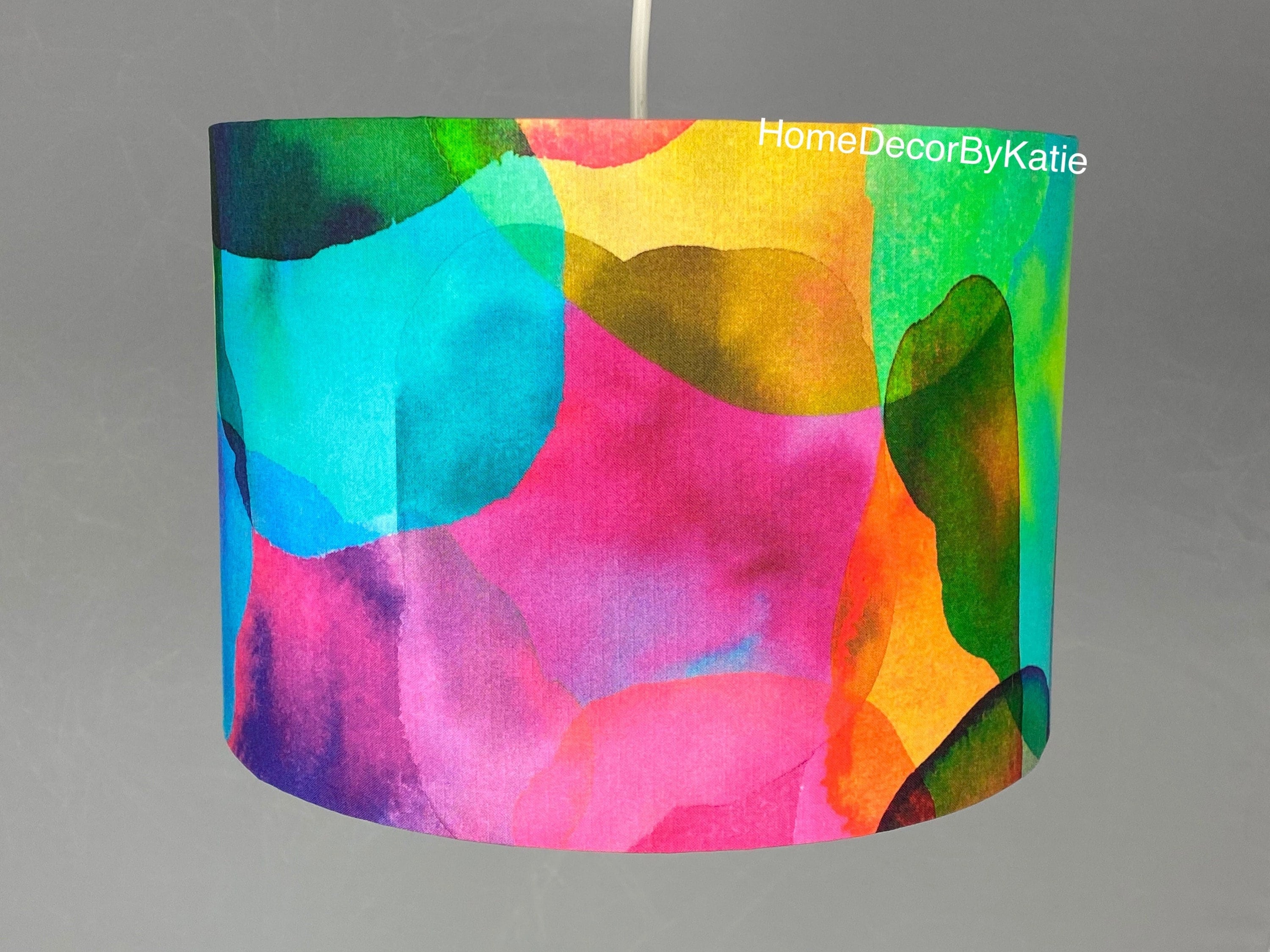 Abstract Lamp Shade Rainbow Lamp Home Decor Yellow Lampshade | Etsy