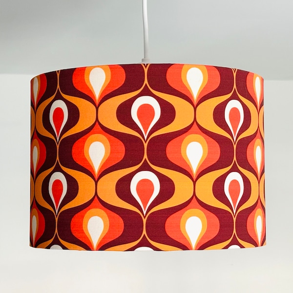 Orange Lampshade - Etsy UK