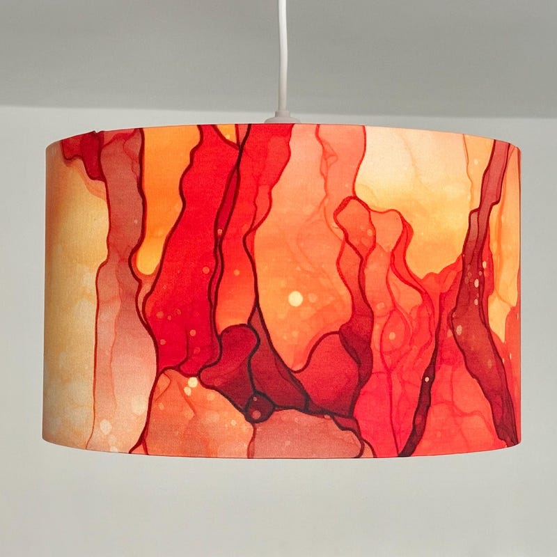 Orange Lamp Shade - Etsy