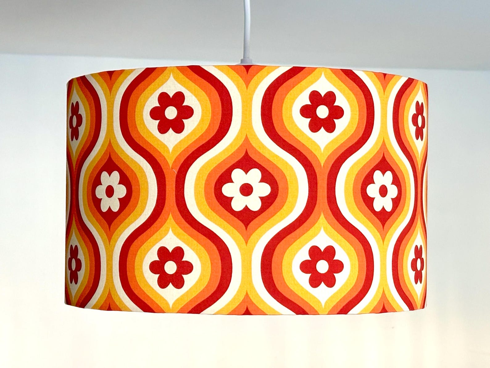 Retro Art Deco Lamp Shade Funky Lamp Home Decor Lampshade Table Lamp ...